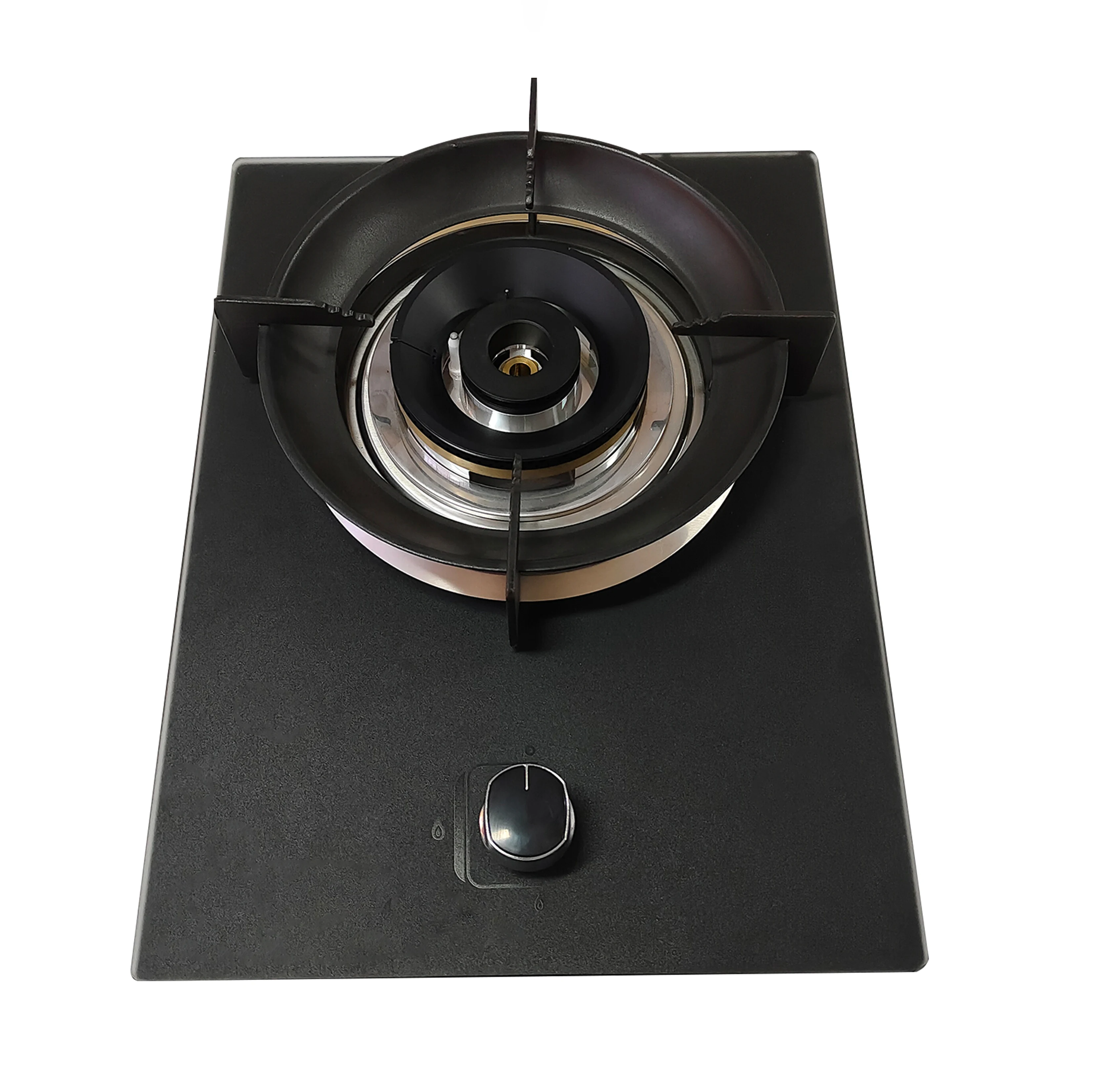 Single Burner Build-in Gas Hob Cookertop Stove With Black Frosted Glass ...