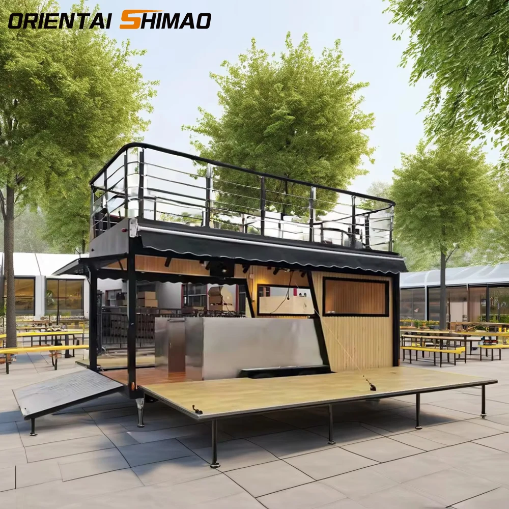 Roast Corn Mobile Kitchen Two Story Bar Cart Fully Equipped Food ...