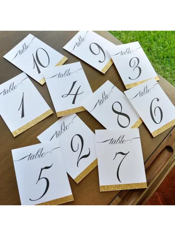 Acrylic Wedding Table Numbers - Elegant Centerpiece Decor