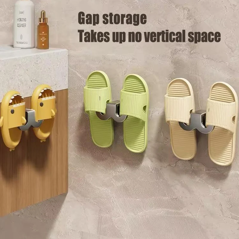 Wholesale Factory Aluminium Slippers Rack With Hooks Wall Mounted Drain ...