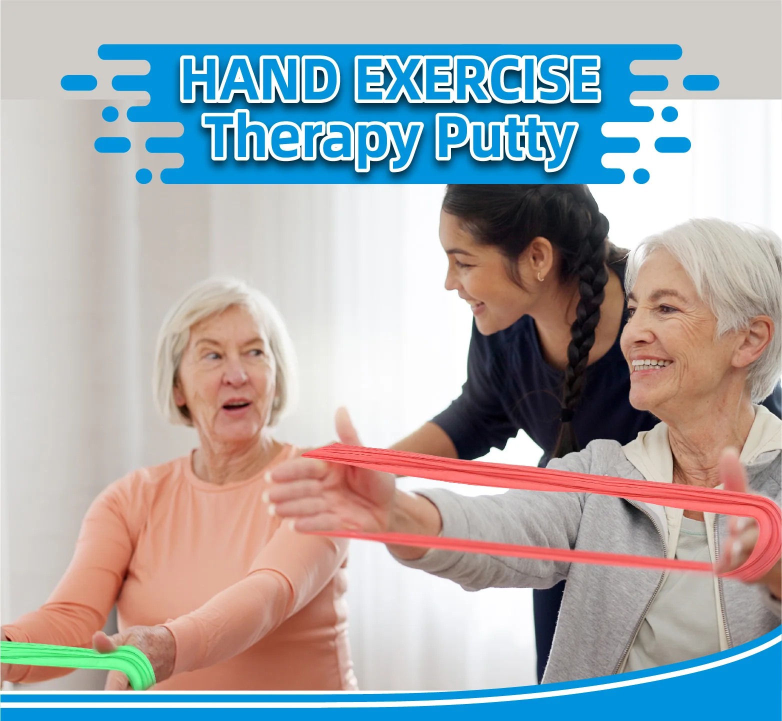 Sisland 80g Hand Exercise Therapy Putty Accept Custom Colorful Non-toxic Comfortable Feel ...