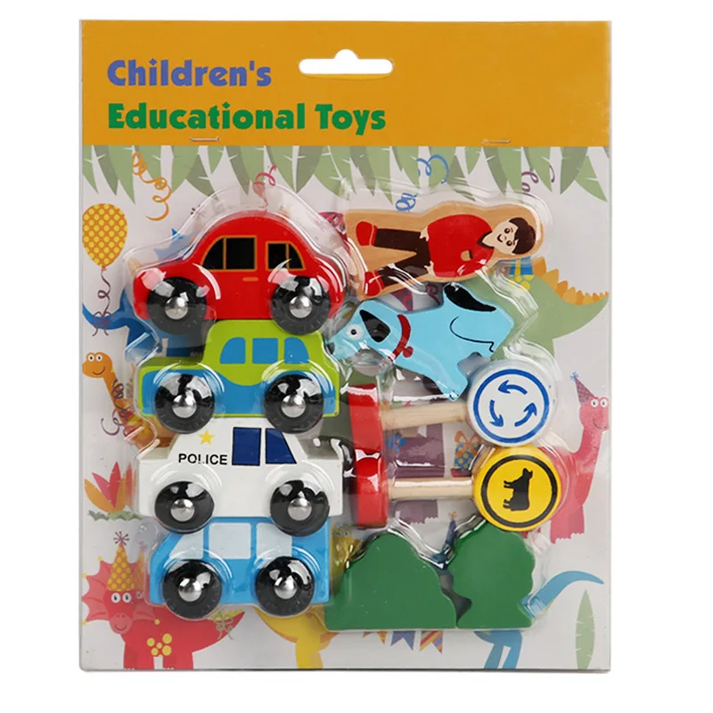 New Education Toy Road Traffic Signs Factory Set Wooden Toy Road Signs ...