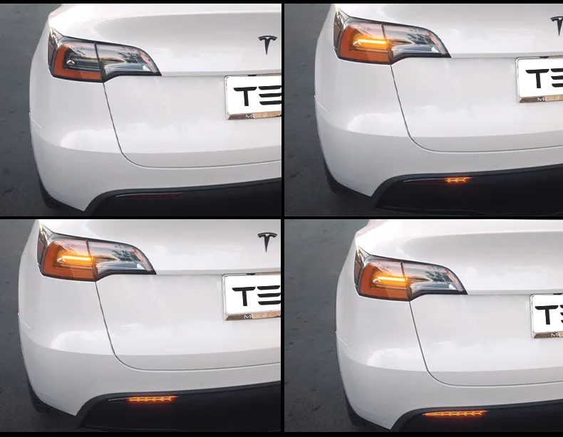 Creease 2023 Rear Bumper Reflector Tail Light Led Stop Turn Signal ...