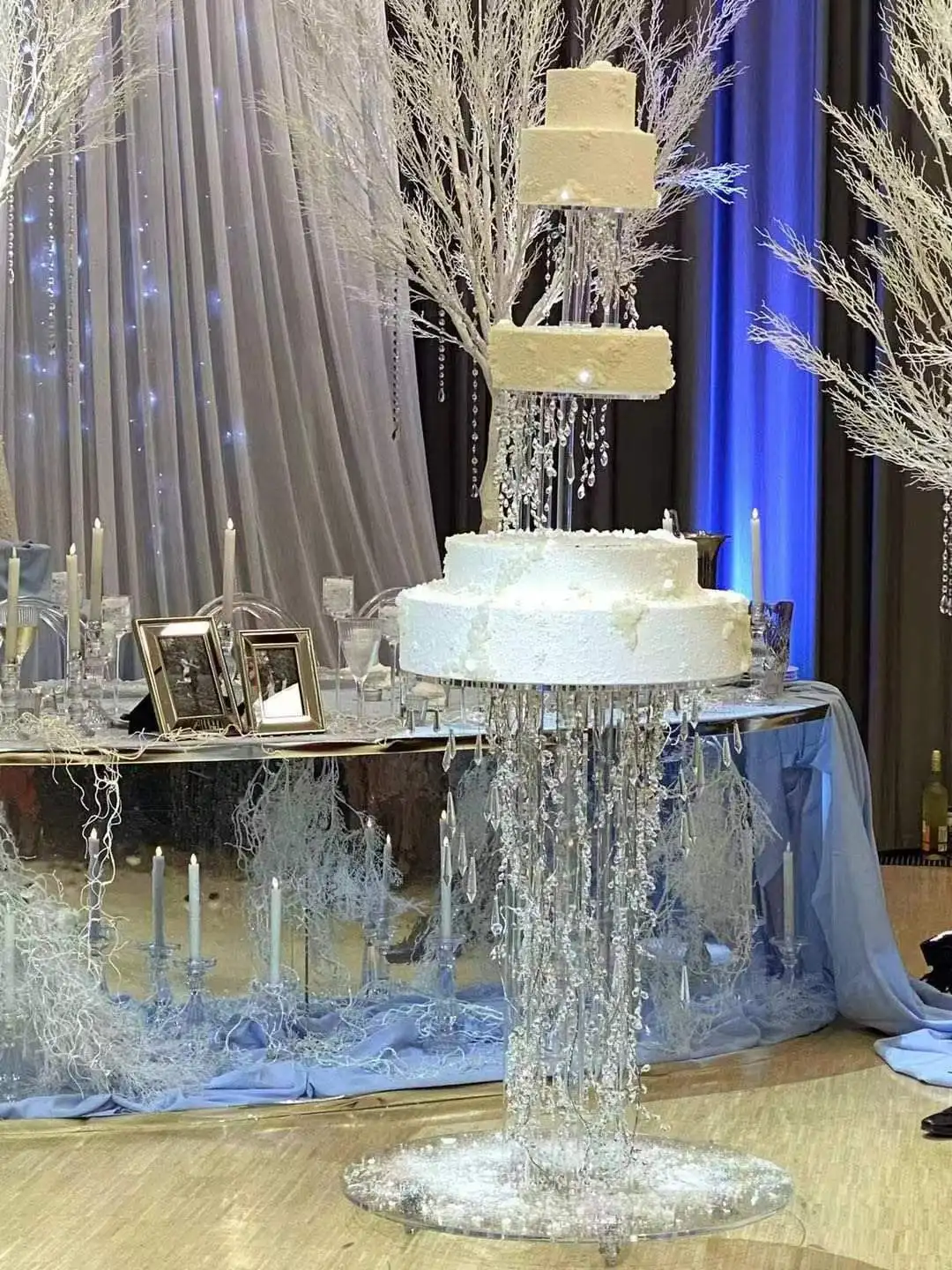 Modern 3-Tier Acrylic Crystal Cake Stand for Weddings - Elegant Display ...