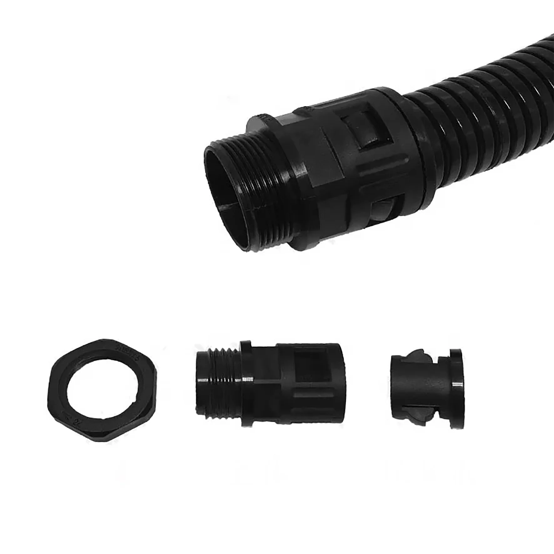 Hot Sale 20mm Plastic Corrugated Pipe Fitting M20x1.5 For Ad21.2 ...