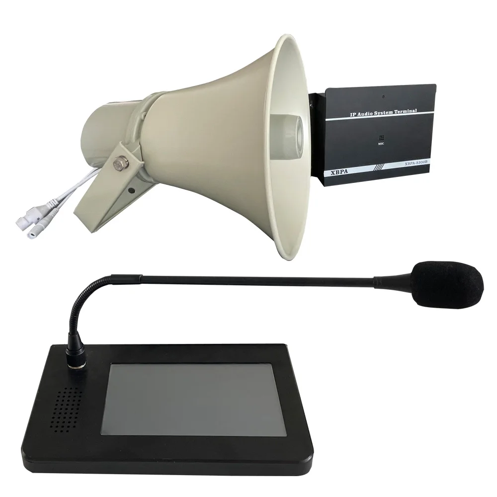SIP Phone VOIP Speaker Microphone Full System Supports Remote Intercom ...