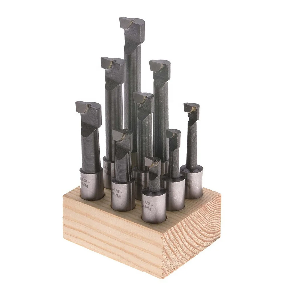 9 Pcs Inch And Metric Size Carbide Tipped Metric Boring Bar Tool Set ...