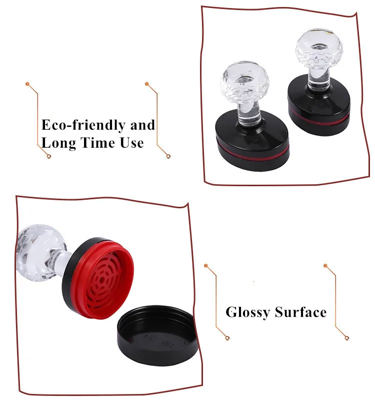 HB Series Flash Stamp Crystal Handle Pre Inked Flash Rubber Stamps HB ...