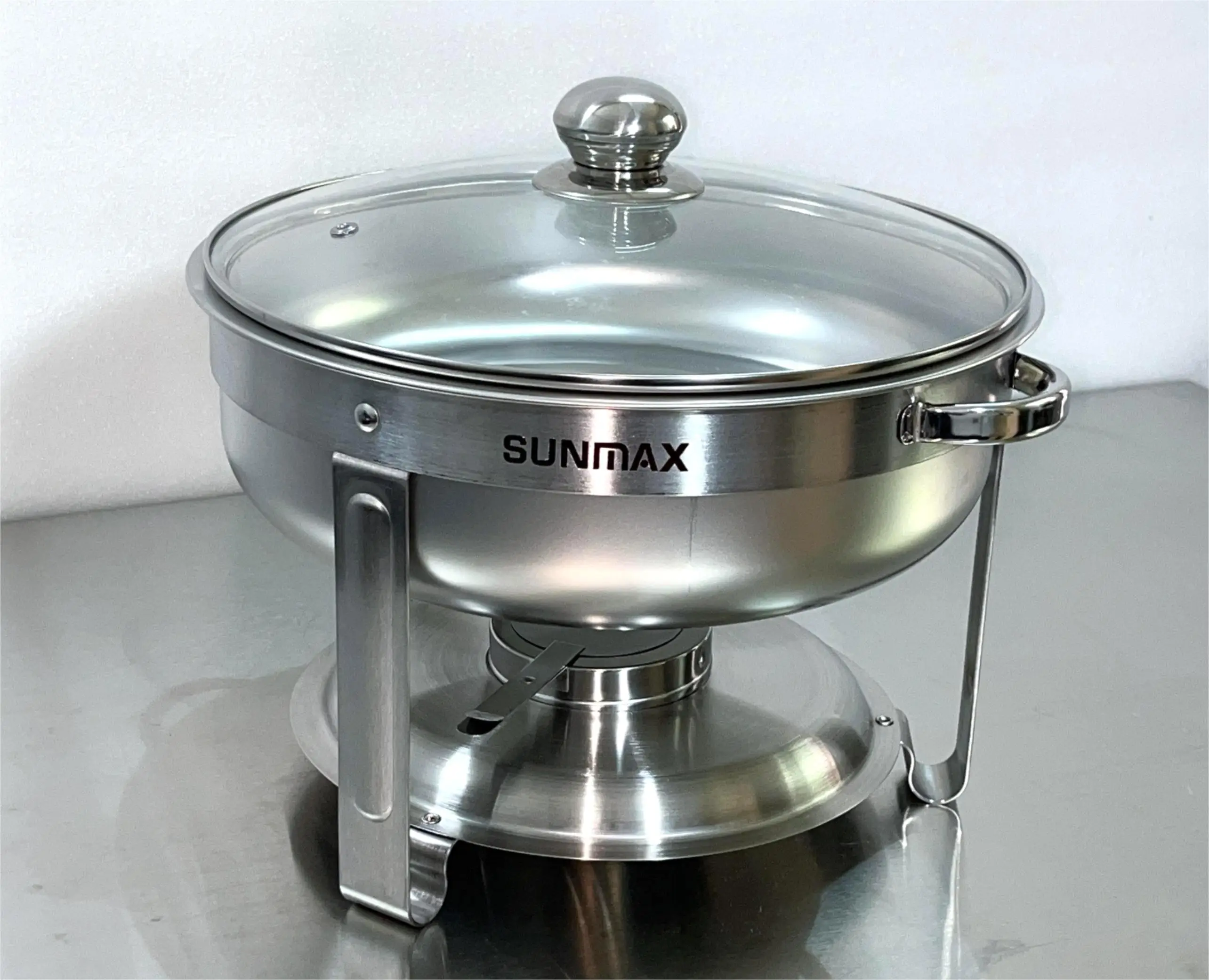 SUNMAX Stainless Steel Chafing Dish Buffet Set 9L Gold Roll Top Hanging ...