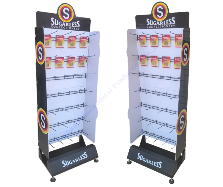 Retail Store Display With Hooks For Hanging Candy Merchandis Shop ...