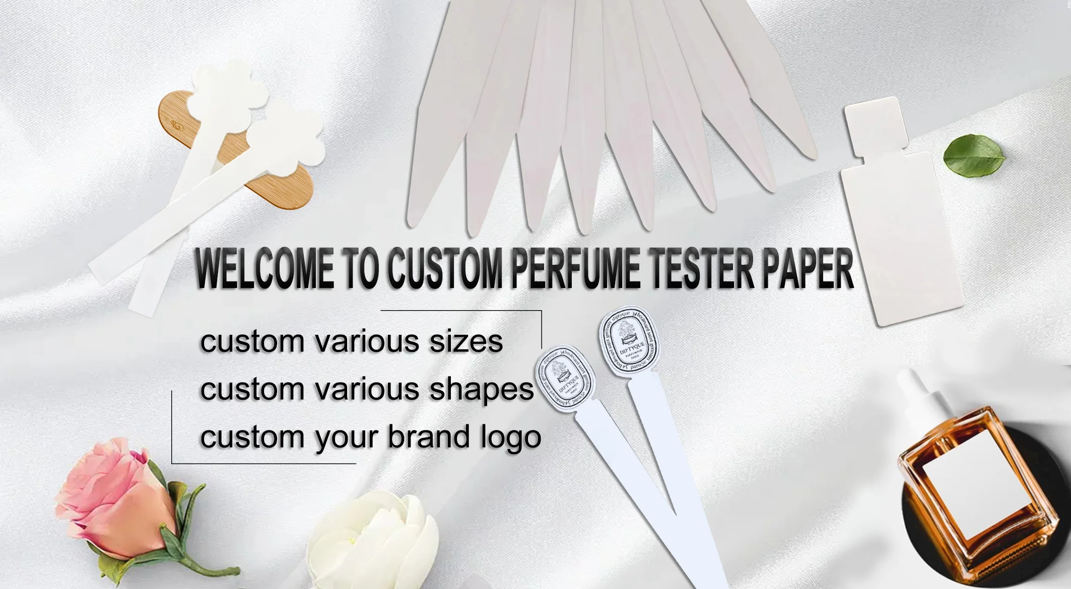 Custom Design Print Luxury Perfume Fragrance Blotter
