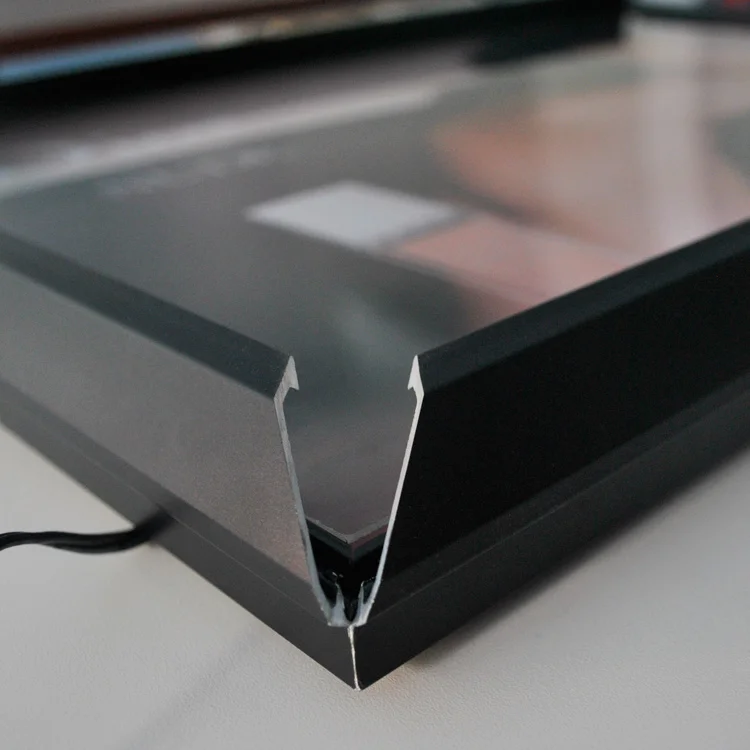 Menu Poster Illuminated Aluminum Backlit Poster Frame Light Box Led ...