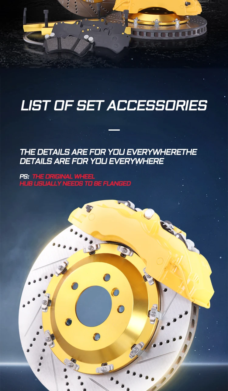 Big 6 Pots Modified Racing Brake Caliper For Brembo 18z Brake Kit For Lexus Ct200h Es300 Es350 ...