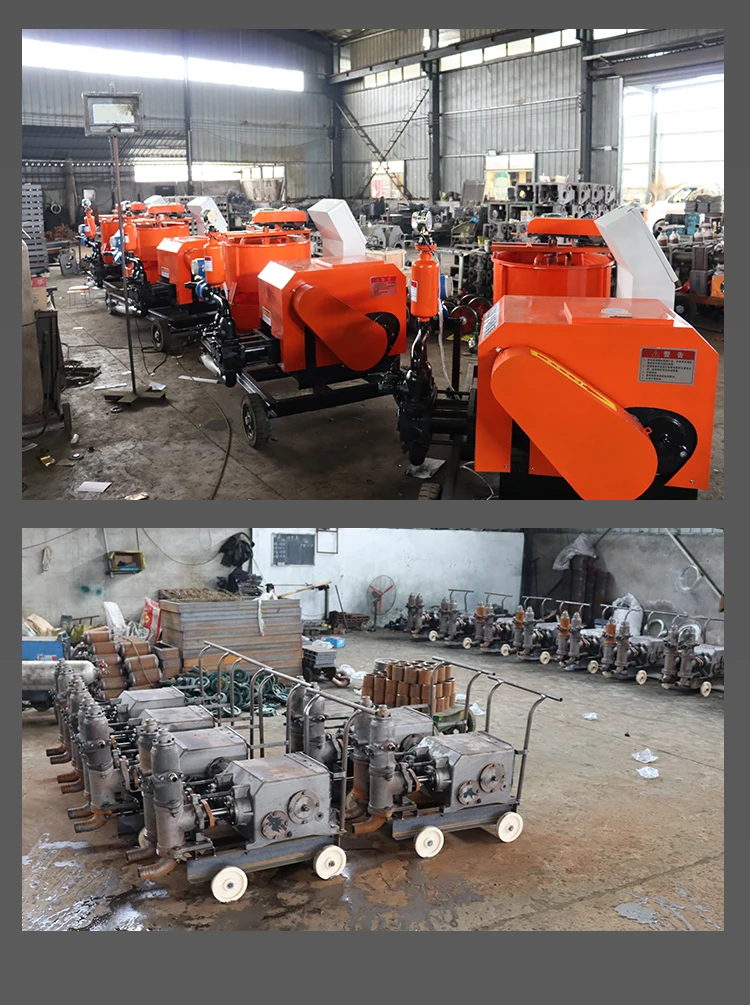 High Efficiency Double Cylinder Mortar Cement Grouting Machine Electric ...