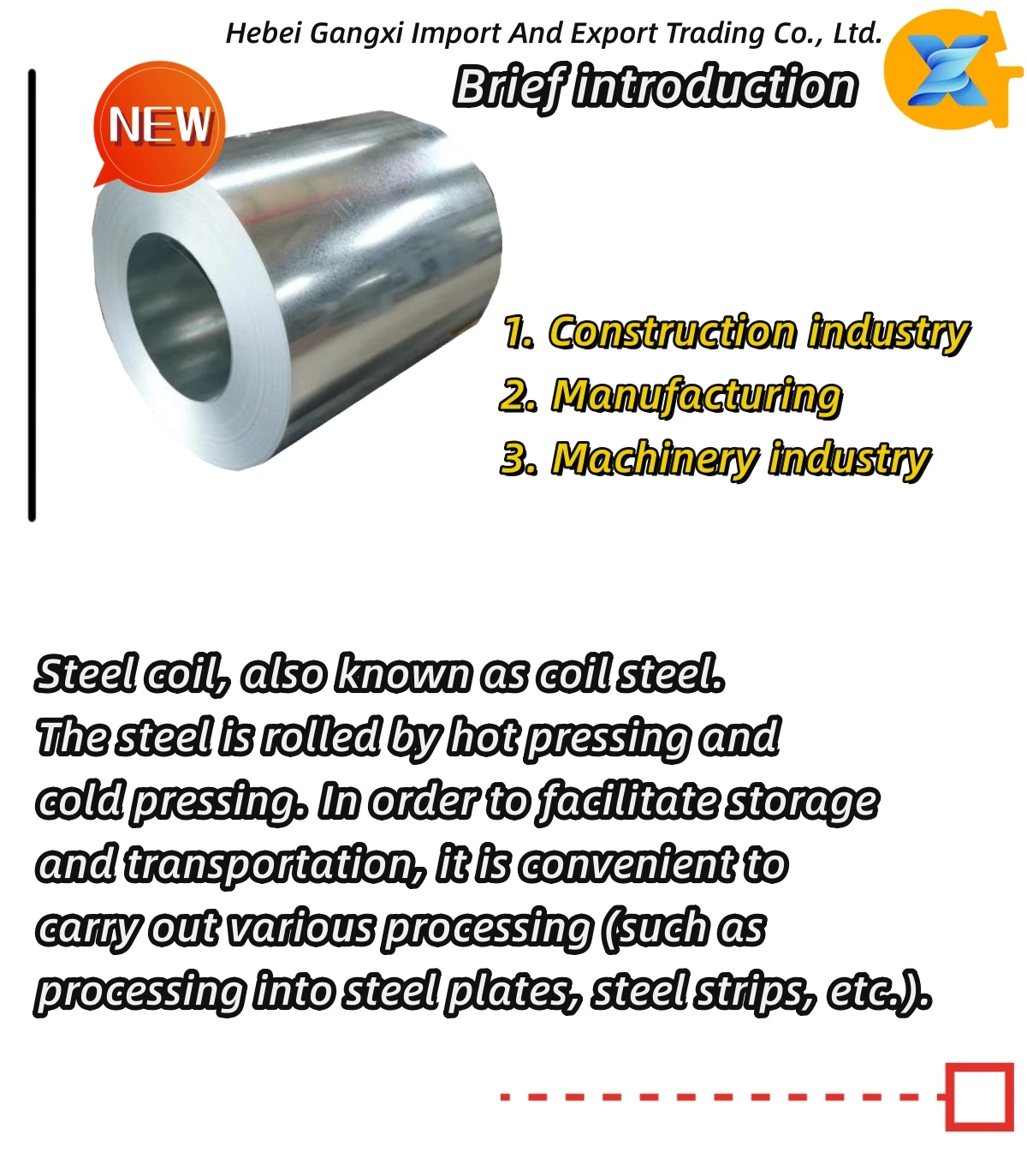 Multi-specification Galvalum Steel Coil 5mm 304 Zinc Coated Hard ...