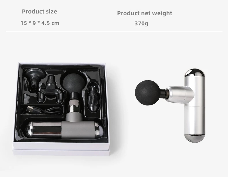 High Frequency Large Percussive Massage Gun Massagepistole Massage Gun ...