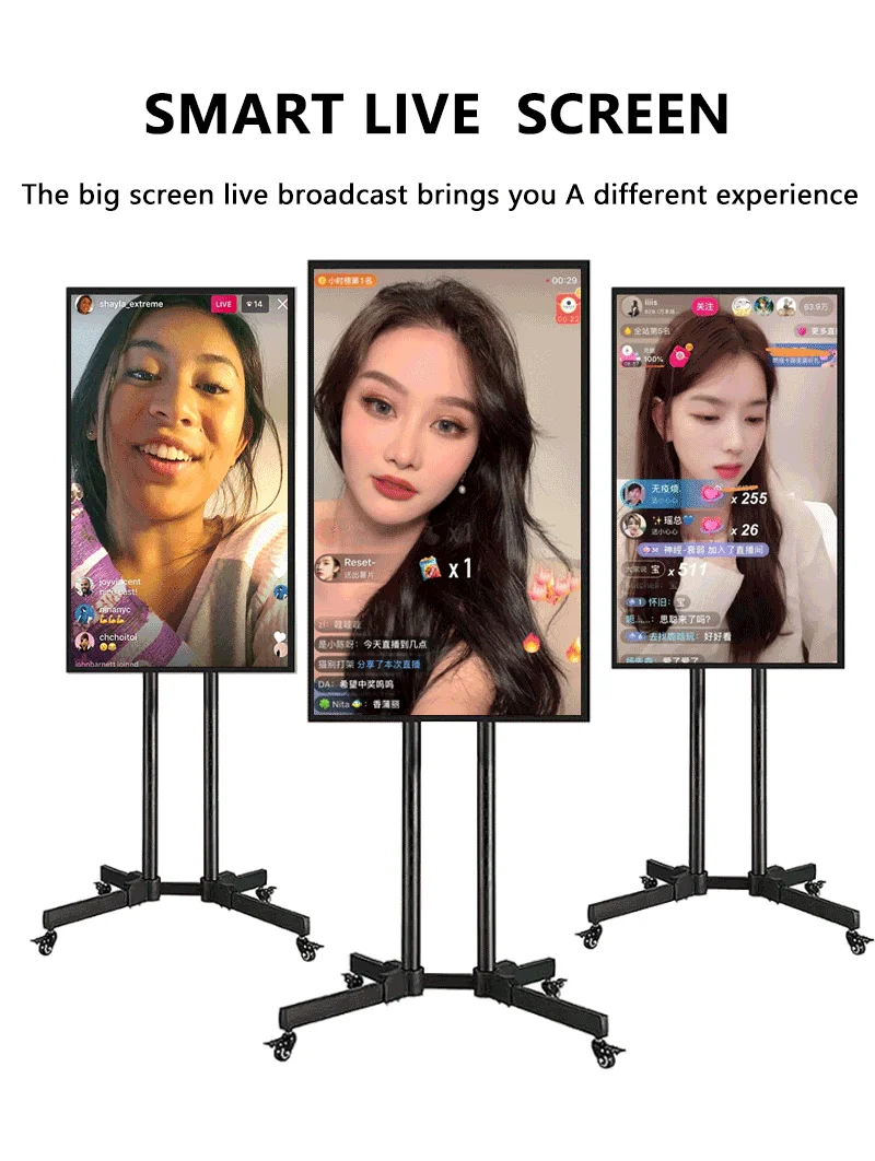 43 Inch Tiktok Live Screen Monitors - Ideal for Digital Signage