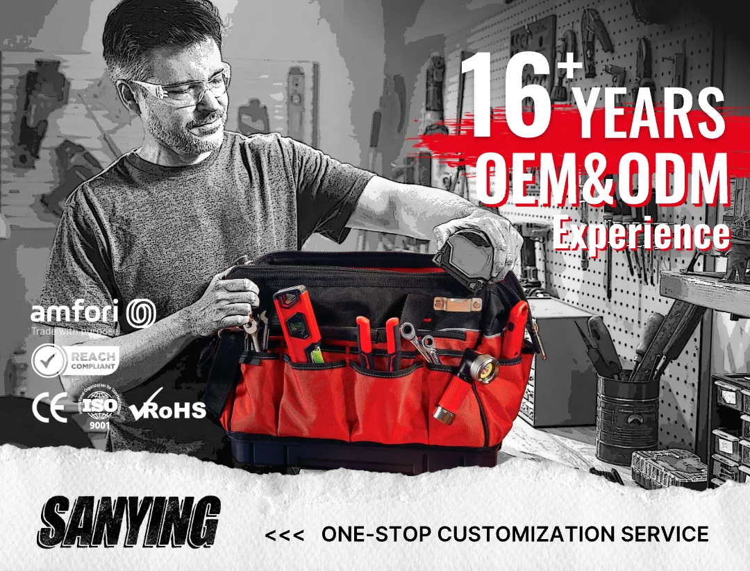 Electrical Tools Bag Heavy Duty With Plastic Base Water-Resistant 16 ...