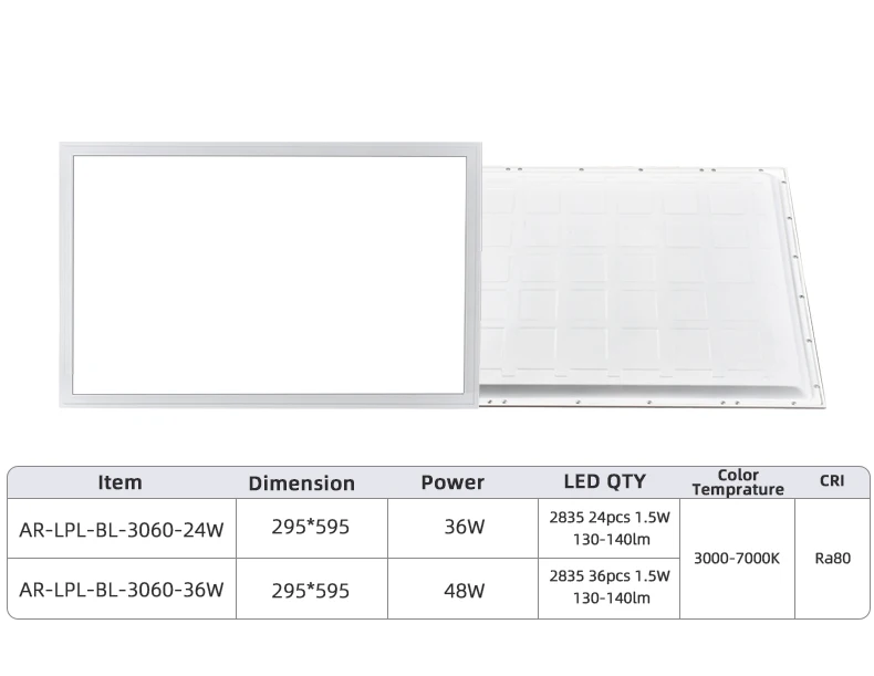 Commercial Office Building 36w 48w 60w 300x1200mm 600x600mm 60x60cm ...