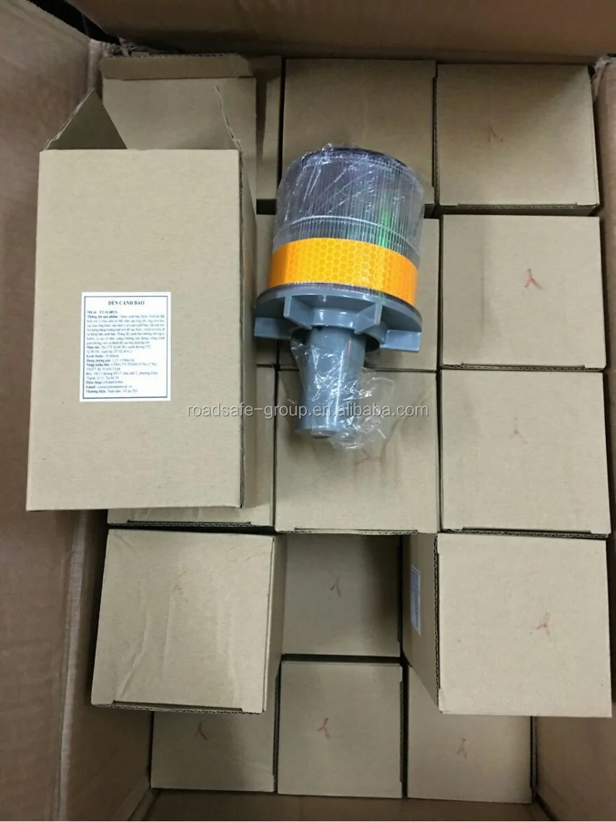 2024 LED Traffic Solar Barricade Flashing Beacon Blinker for Warning ...
