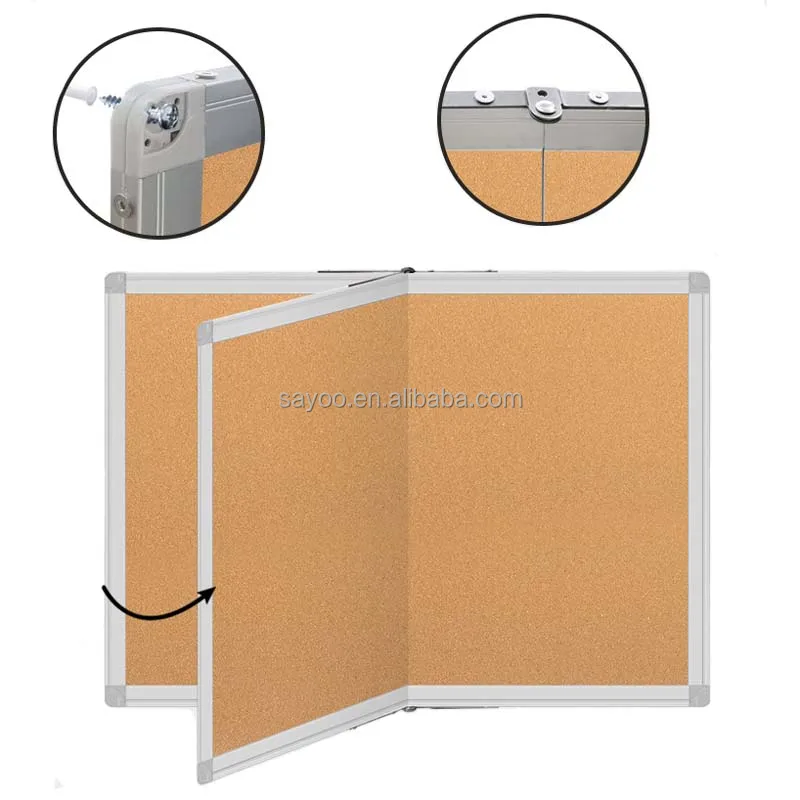 Hanging Office Message Board Photo Wall Display Board Foldable ...