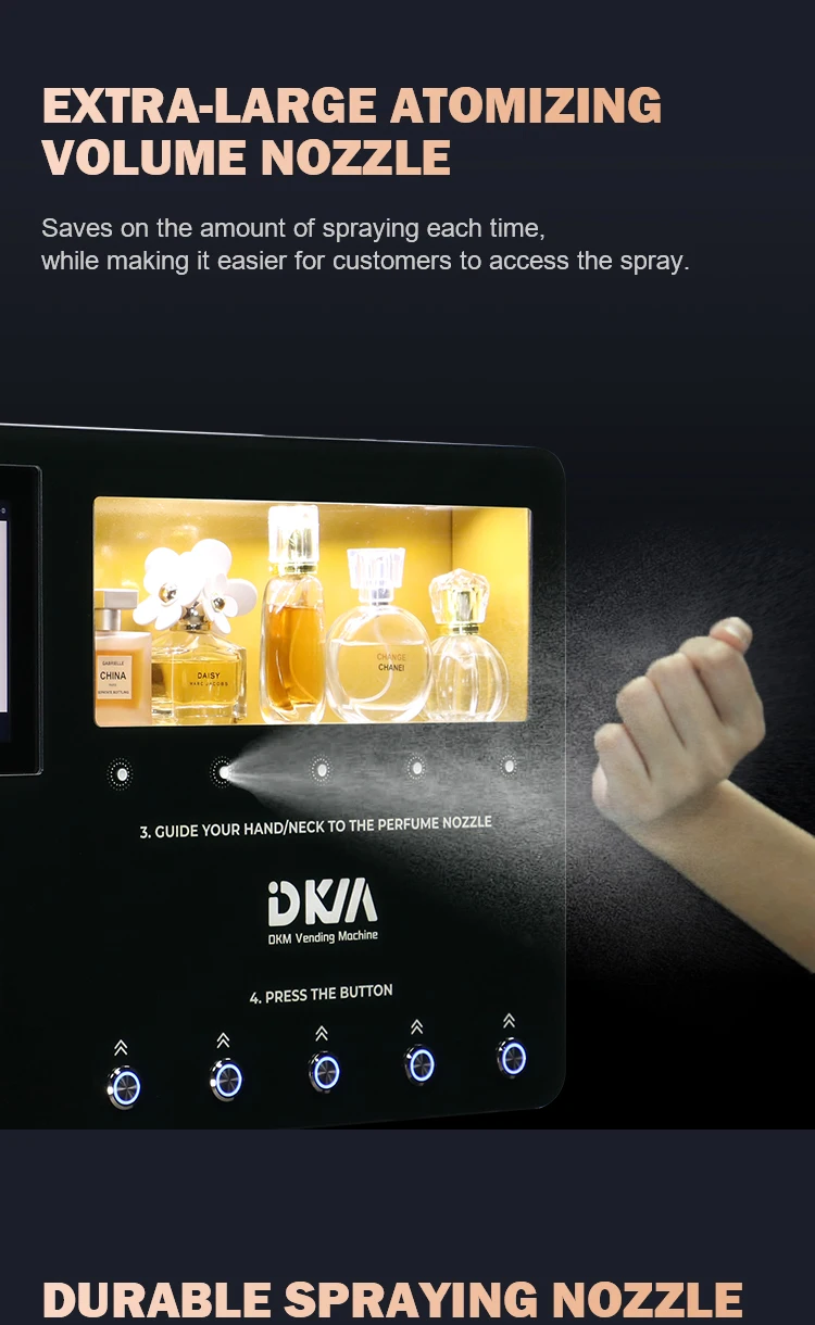 DKM Fully Automatic Smart Perfume Dispenser Vending Machine with ...