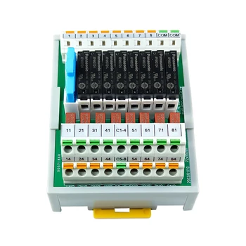 8 Channel 5a 250vac/24vdc 1no Load With Fuse In Line Relay Module ...