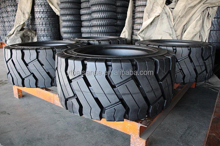 Heavy Duty Port Solid Forklift Tire 14.00-24 14.00x24 1400-24 For Port ...