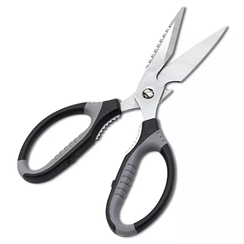 6 In 1 Japanese Stainless Steel Multi-function Tpr Handle Houseware Shears Meat Cutting Heavy ...