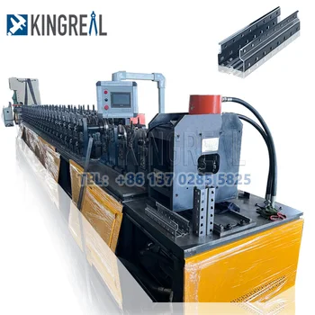 Automatic Shelf Panel Upright Post Roll Forming Machine Storage Shelves System Post Column ...