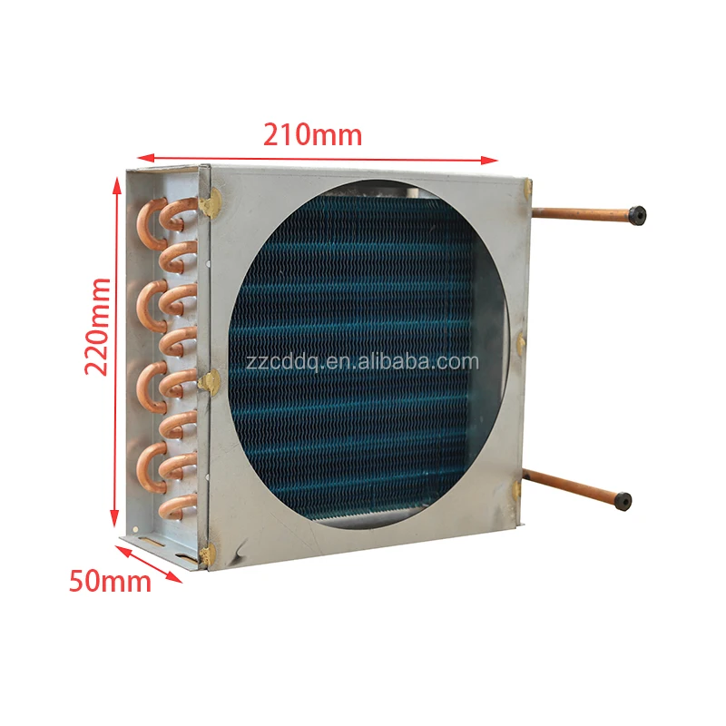 U Shaped Tubular Fin Condenser For Air Conditioner Refrigeration ...
