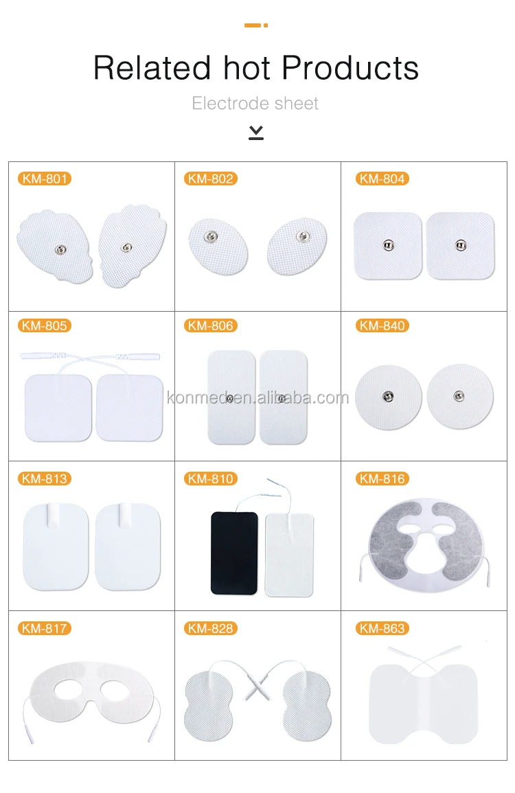 Dual Channel Adhesive Electrode Eyes Pads Tens Unit Muscle Stimulator ...