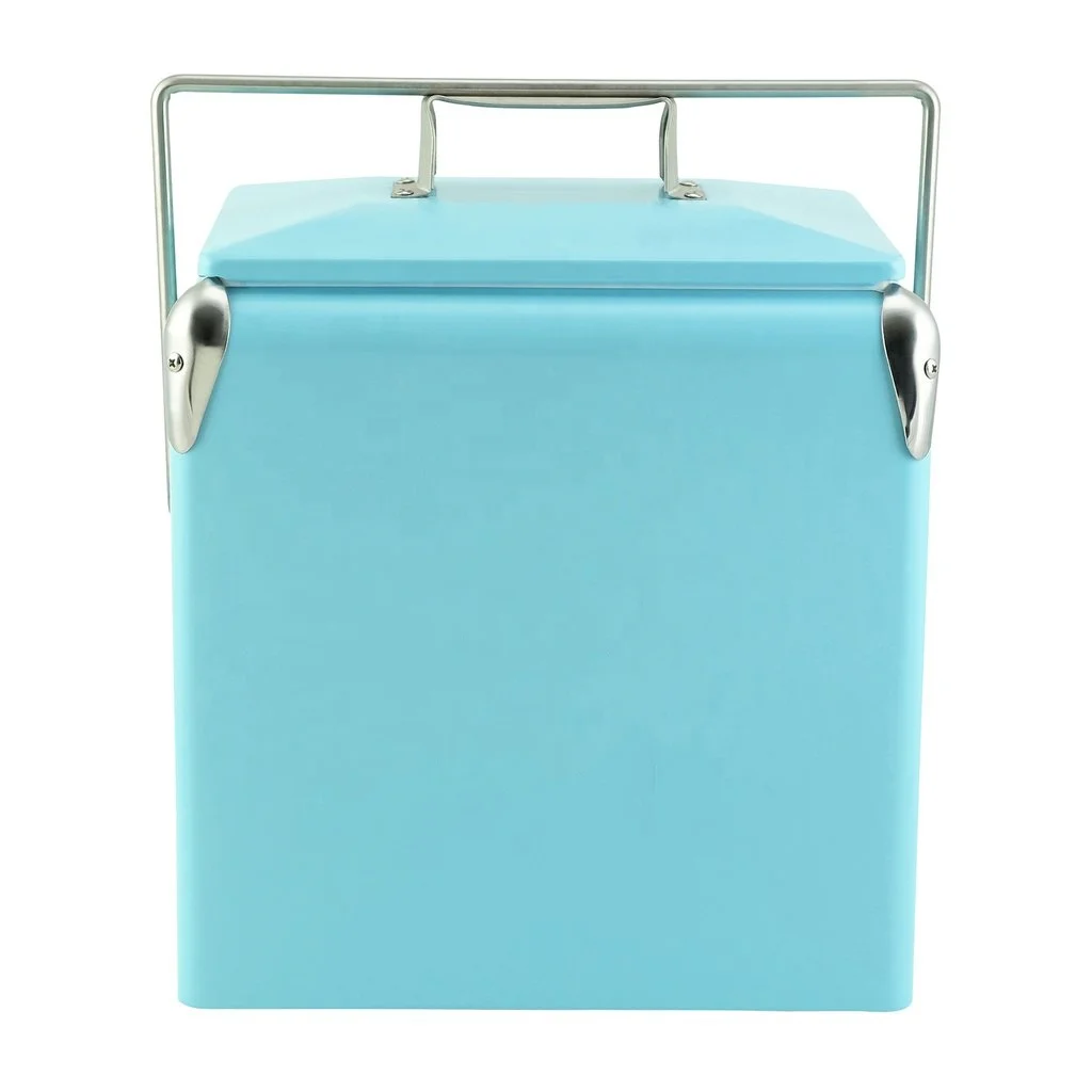 Vintage Chilly Bins Ice Box 13L Metal Retro Coolers Beer Cola Ice Chest ...