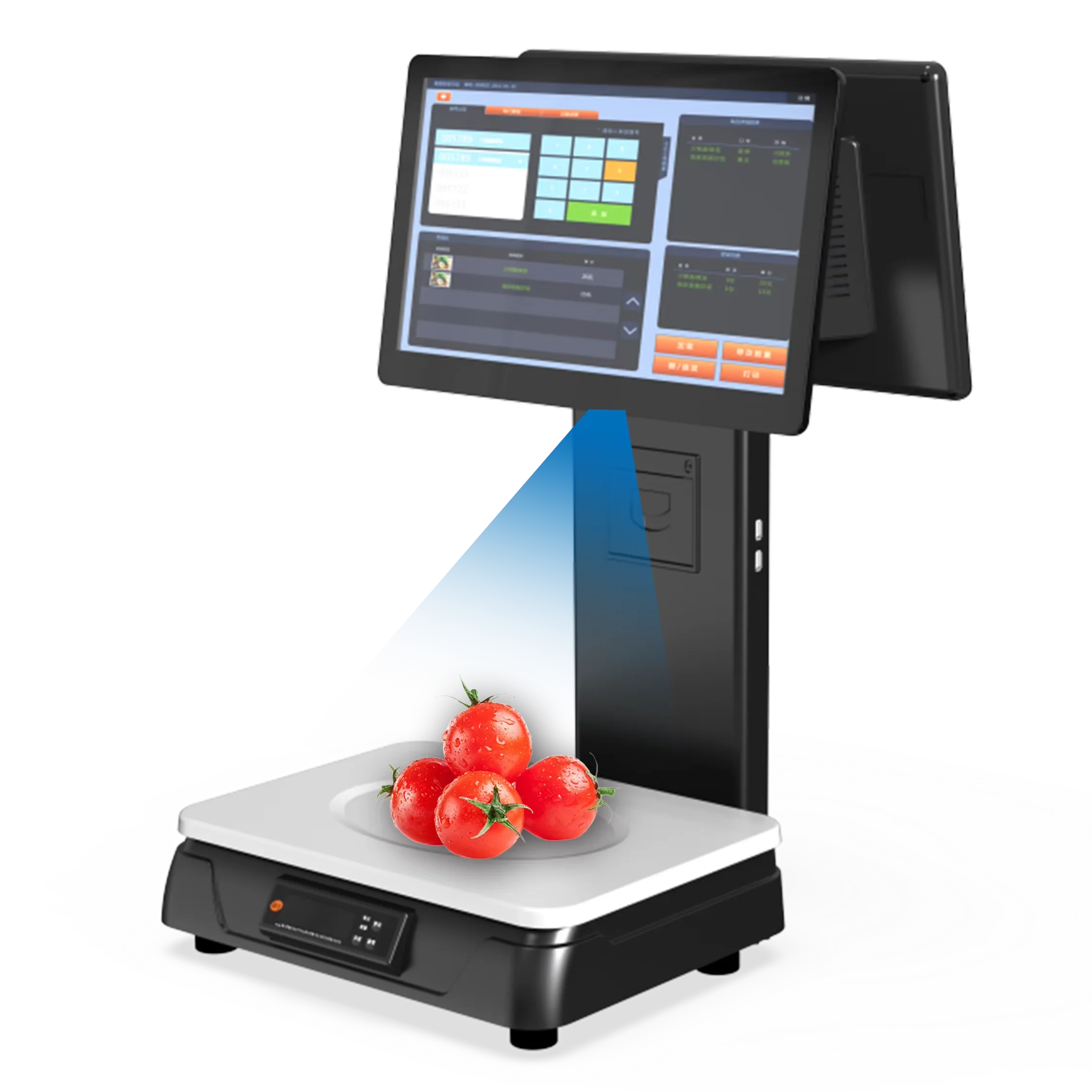 New arrival AI function supermarket weighing scale pos system scale ...