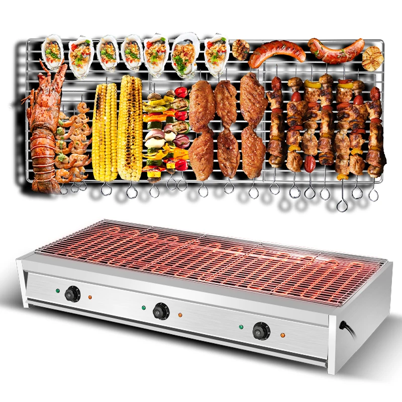 Big Barbecue Electric Grill Machine Commercial For Restaurant or BBQ ...