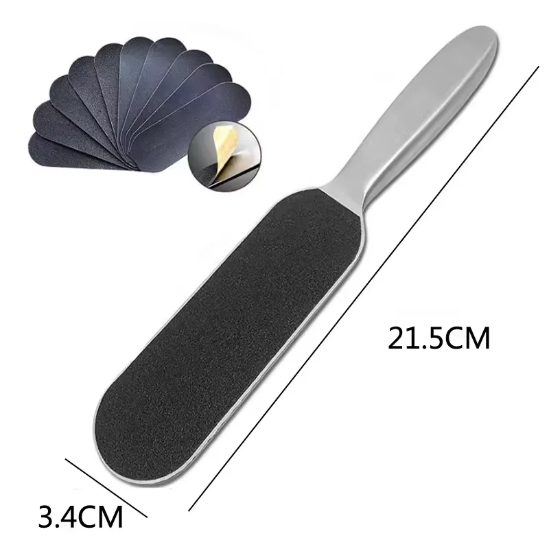 Foretrend Professional Pedicure Reusable Stainless Steel And Sandpaper ...
