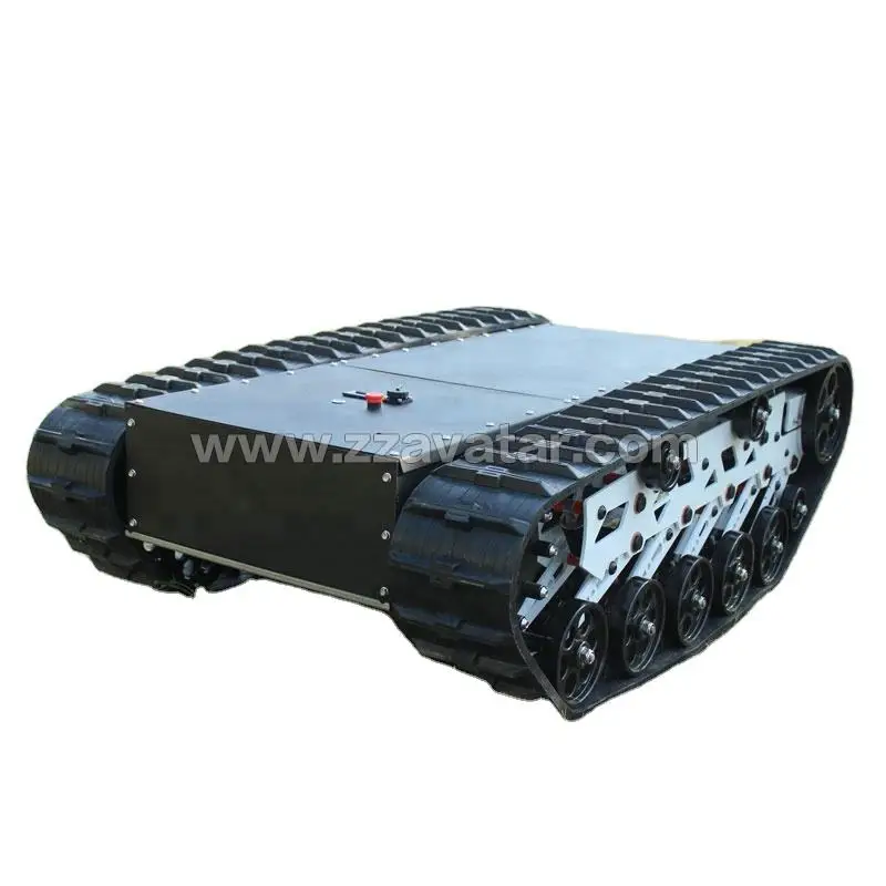 Heavy Load Crawler Mobile Robot Platform All Terrain Vehicles Rubber ...
