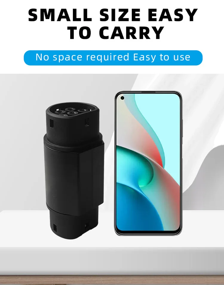 Connector Plug 32a Sae J1772 Adapter To Type 2 Electric Vehicles ...