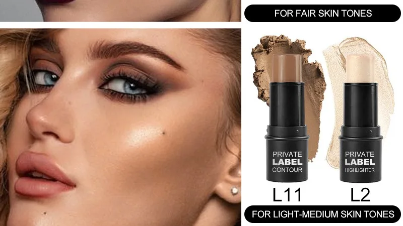 Kawaii Neutral Highlighters Private Label Face Multi Makeup Cream ...