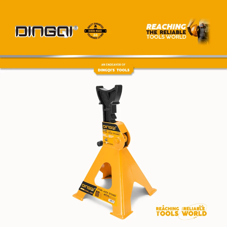 Dingqi Rolling Car Screw Jack Stand - Heavy Duty & Adjustable