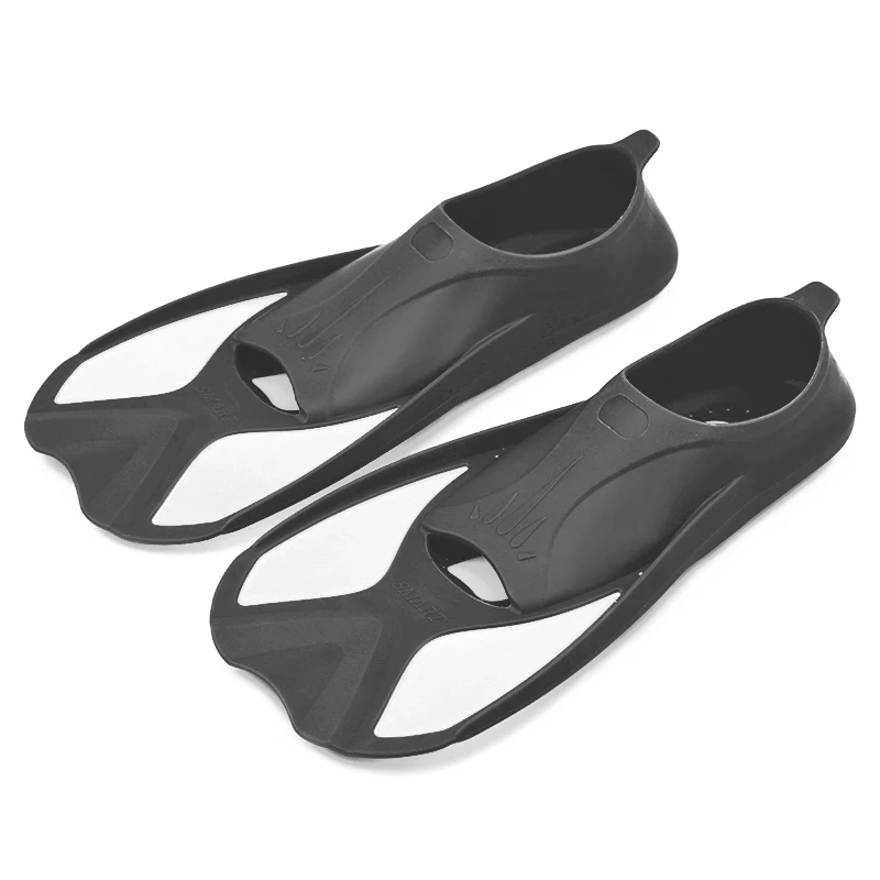 Custom Foot Pocket swim Flipper Training Silicone rubber fin Short ...