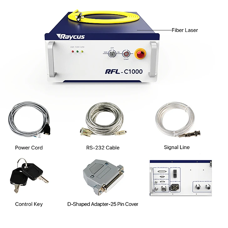 Raycus 1000w 1500w 2000w 3000w Pulse Fiber Laser Source/generator For Marking/cutting Metal ...
