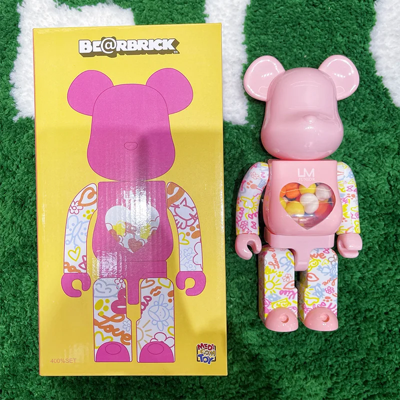Custom 28cm 400% Sculpture Statue Violent Bear Abs Bape Bearbrick ...