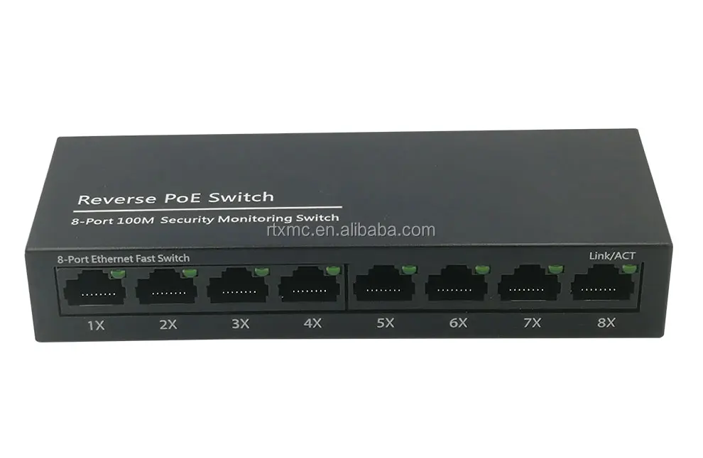 8 Port Reverse Poe Switch Ethernet For Network Ip Cameras Or Wireless ...