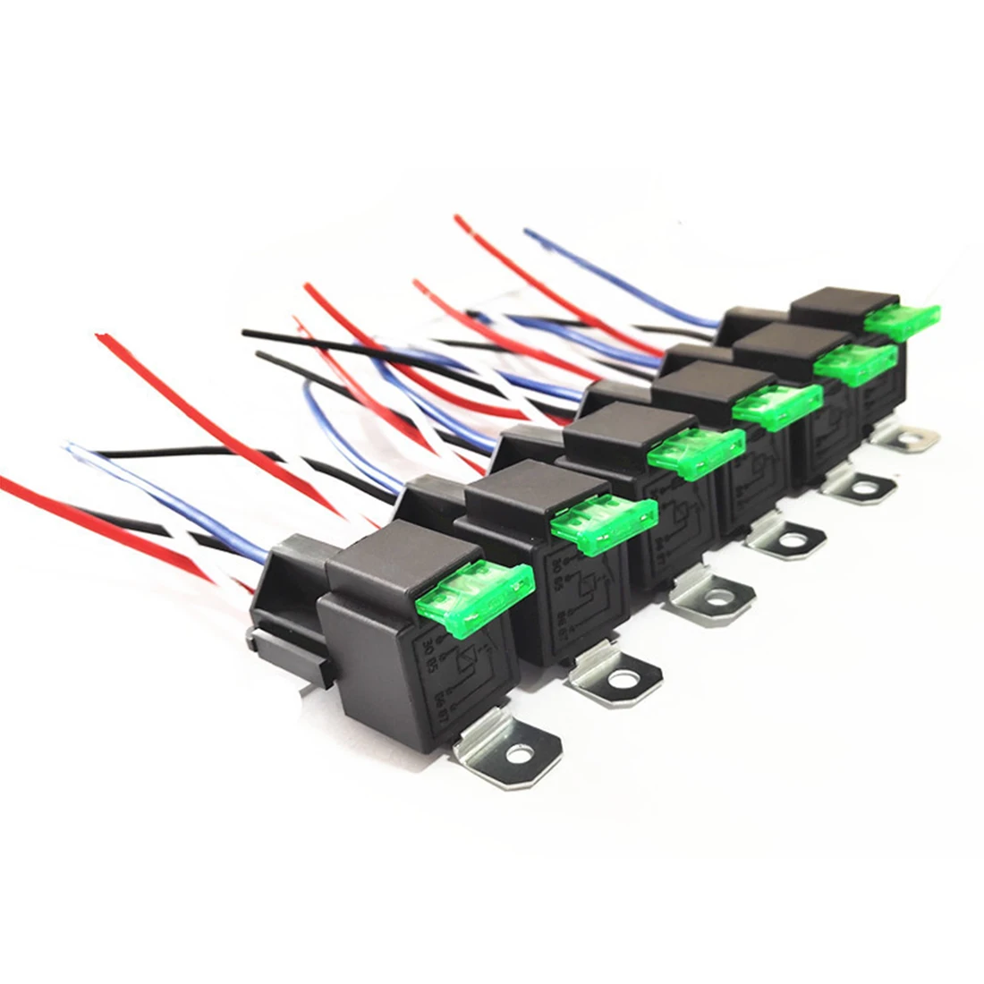 5 Pin 12V 30A Automotive Fuse Relay Switch Harness Set with Heavy Duty ...