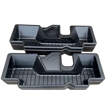 4x4 Pickup Accessories Black Under Seat Storage Boxes Lockbox Plastic ...