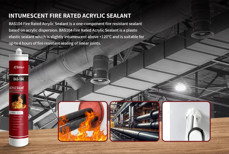 Intumescent Joint Filler Fire Rated Paintable Fire Stop 4 Hours Acrylic ...