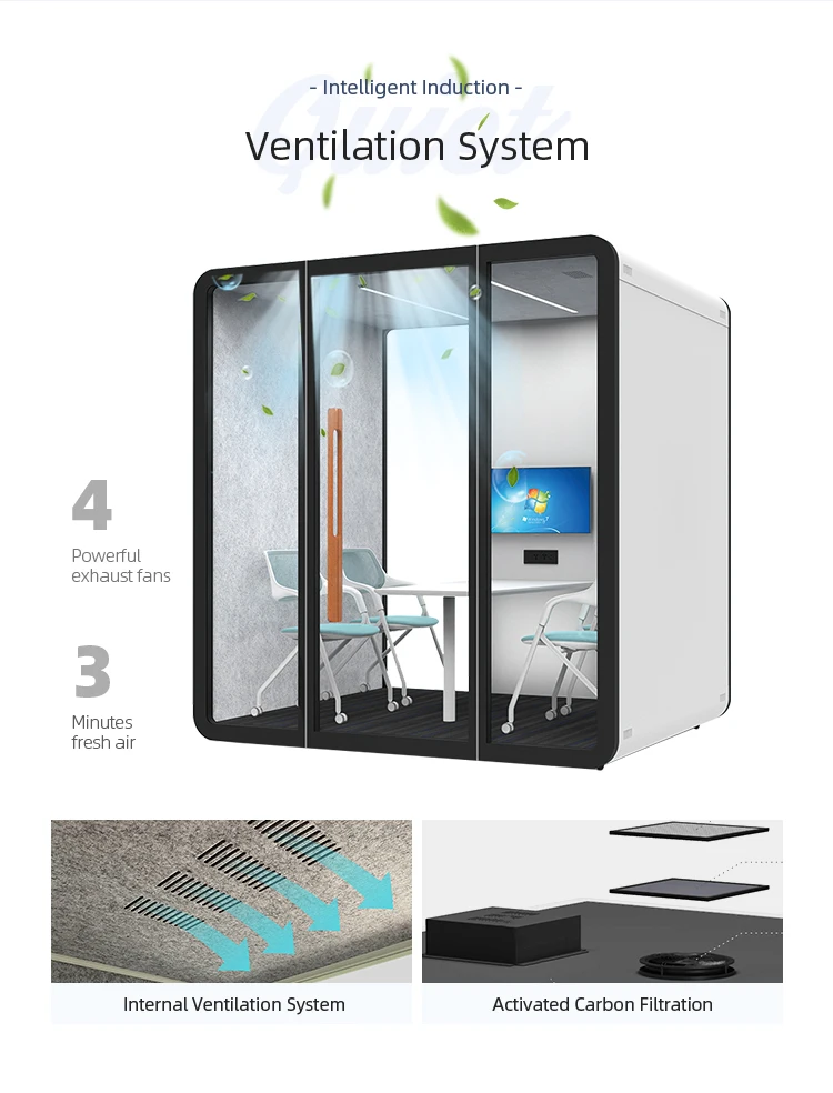 Single Seater Office Meeting Booth - Privacy & Flexibility