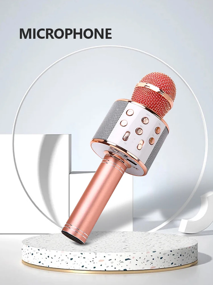 Pink Microphone True Diversity Wireless Microphone For Kids Child ...