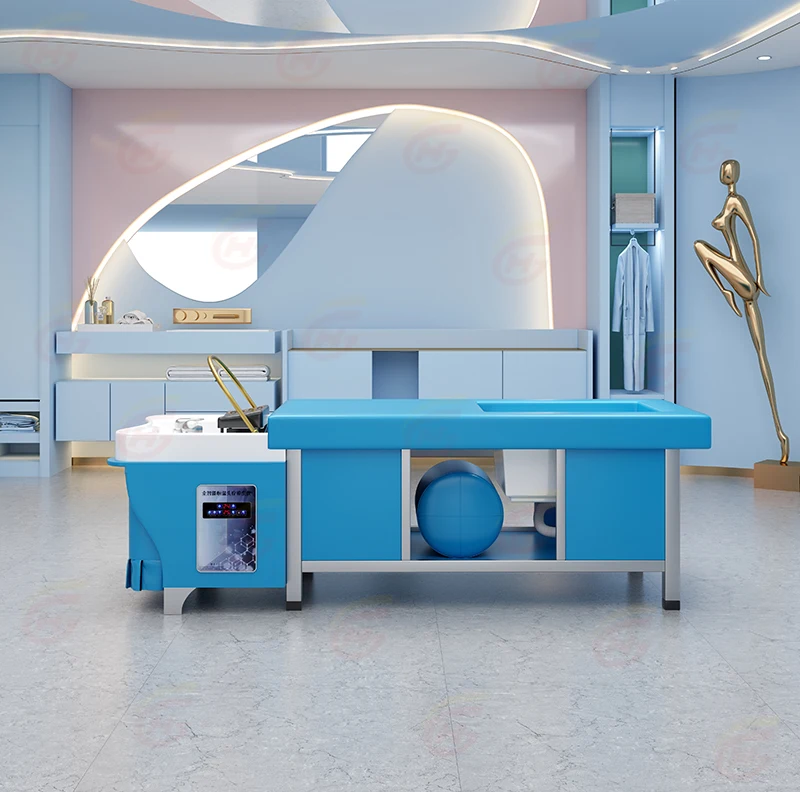 Thai Head Spa Lay Down Washing Hair Chair Salon Electric Pedicure ...